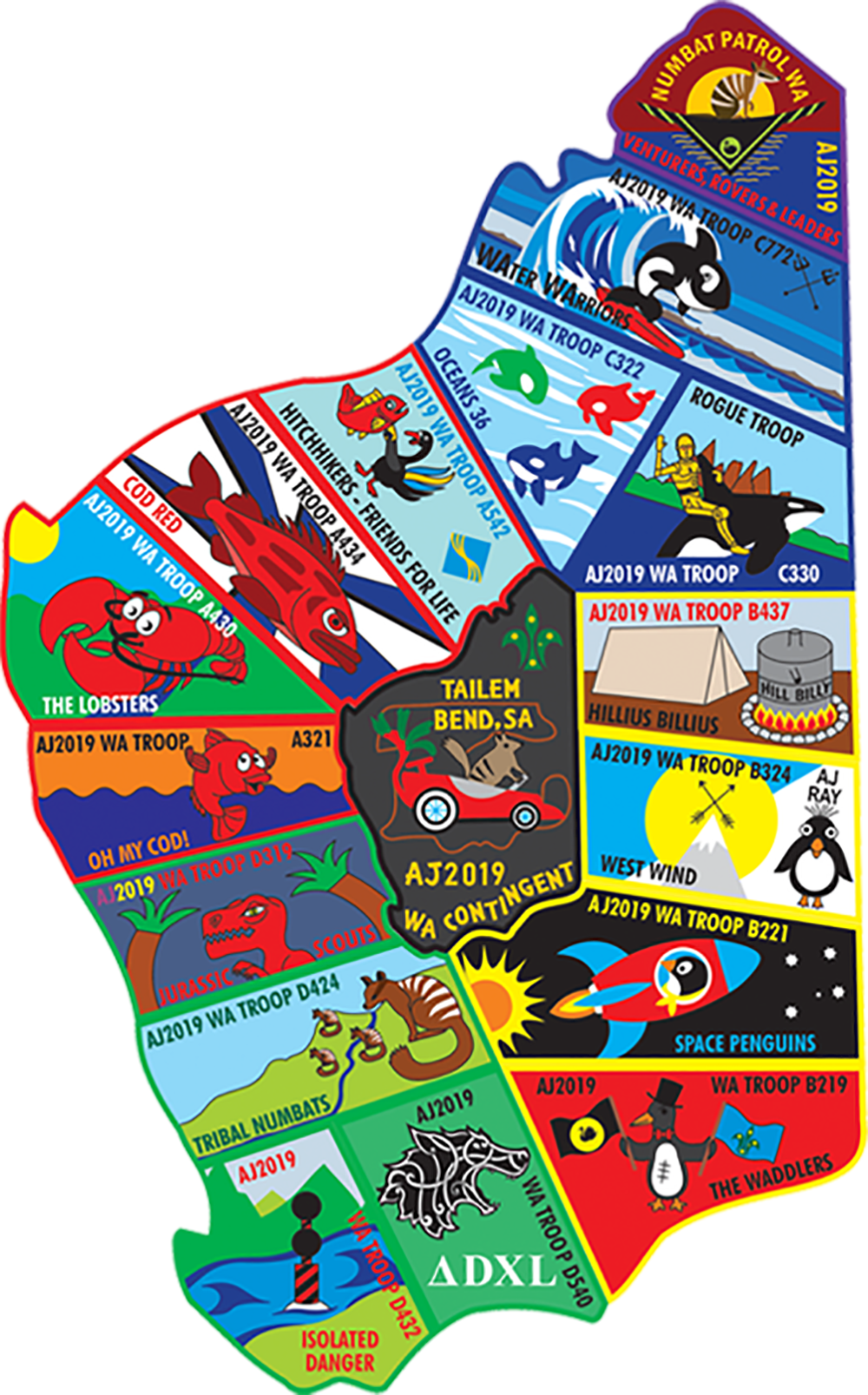 Past Jamborees – AJ25 WA Contingent